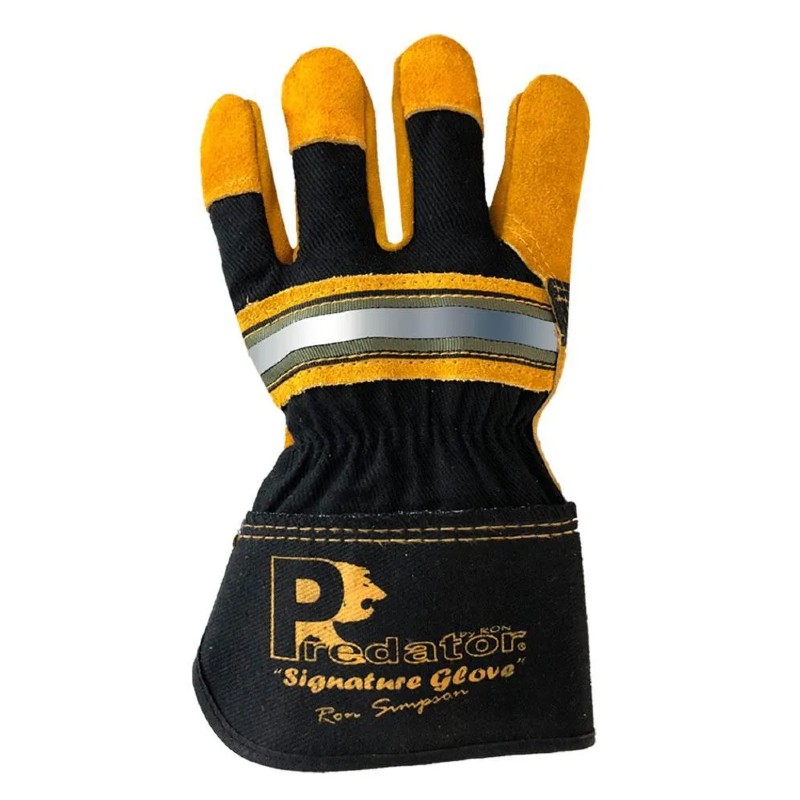 Predator Signature PRED1 Leather Tiger Rigger Gloves - Gloves.co.uk